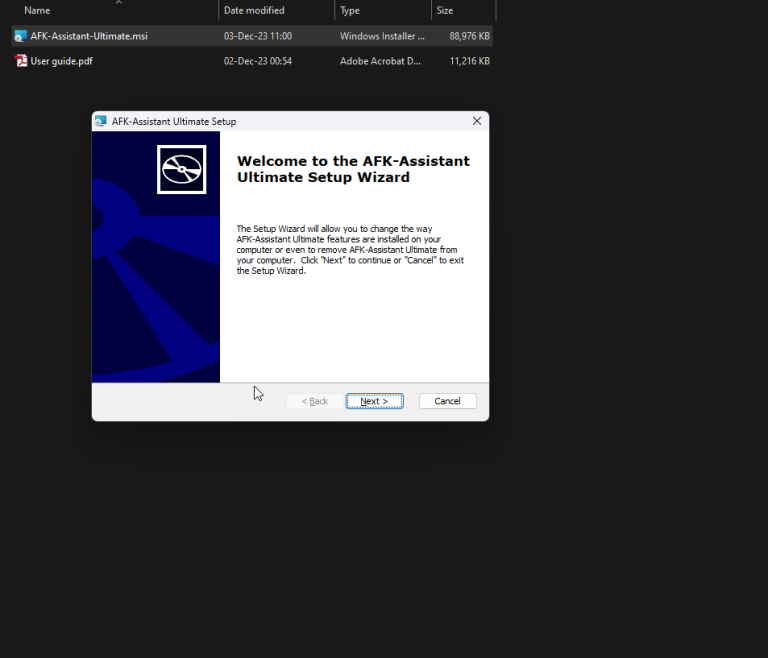 How to install AFK-Assistant Ultimate on Windows 11